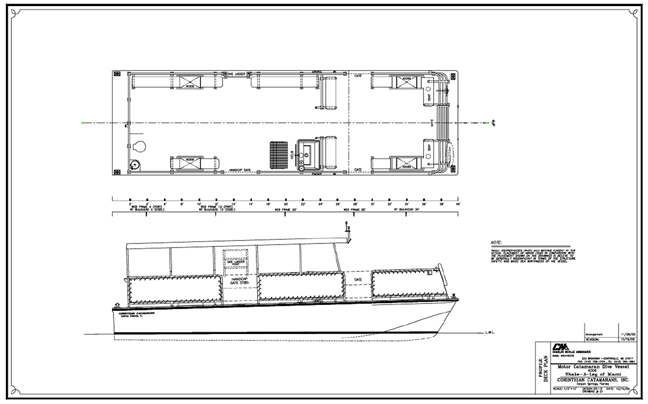 Corinthian Catamarans - 40ft. Drawings